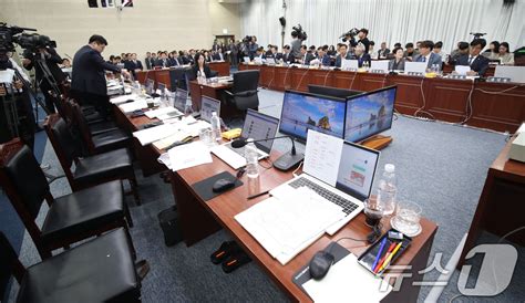국감 제주도 국감 퇴장한 국힘 뉴스1