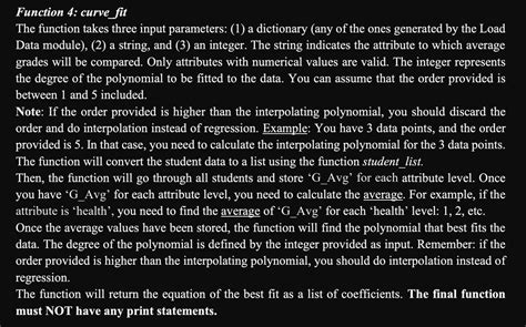 Solved Function Curve Fit The Function Takes Three Input Chegg Com