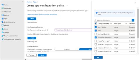 Microsoft Intune を使用した Android 用 Microsoft Defender For Endpoint の展開