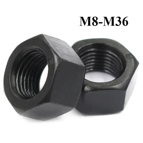 [jcsy] Gb6171 Fine Thread Nut Strength Hexagon Thickened Nut Fine Thread 8 8 Grade M12m14m16m20