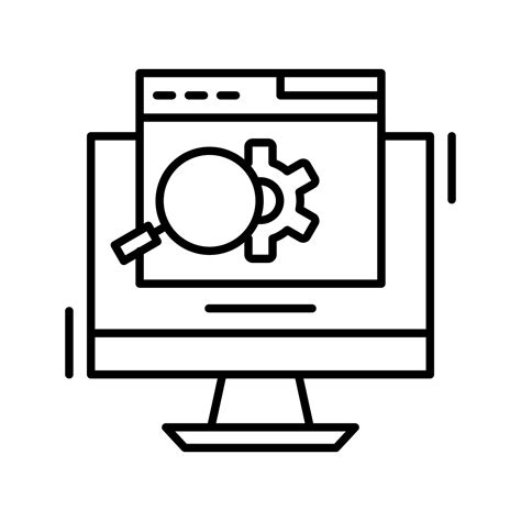 Search Engine Vector Icon 14602005 Vector Art At Vecteezy