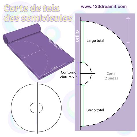 Falda Circular Proyecto De Costura Paso A Paso 123 Dream It Blog De