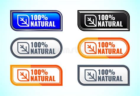 100 natural button set of different shapes and colors suitable for mobile app and website ui
