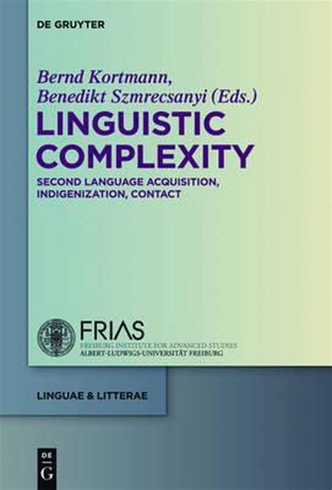 Linguistic Complexity 9783110229219 Bernd Kortmann Boeken Bol Com