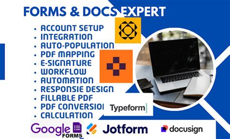 Create Google Form Jotform Typeform Docusign Paperform Formsite