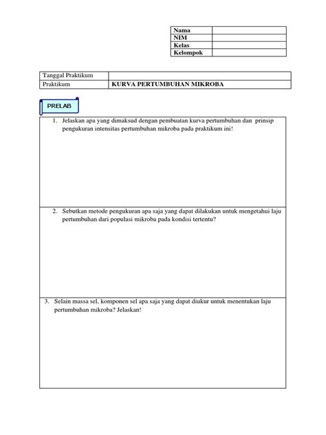 Tm Kurva Pertumbuhan Mikroba Print Pdf