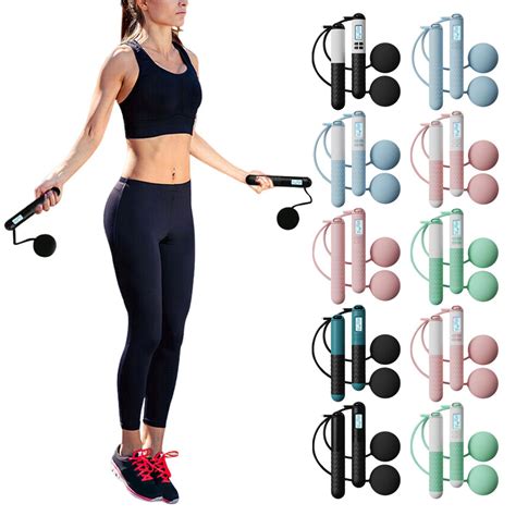 Callipe Skipping Rope With Counter Cordless Weighted Jump Rope With