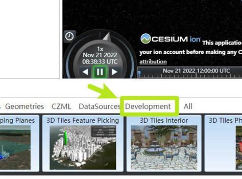 Cesiumjs ≥ 196 版本显示 Development 例子 知乎