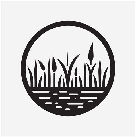 Grass Silhouette Illustration On White Background 47410419 Vector Art