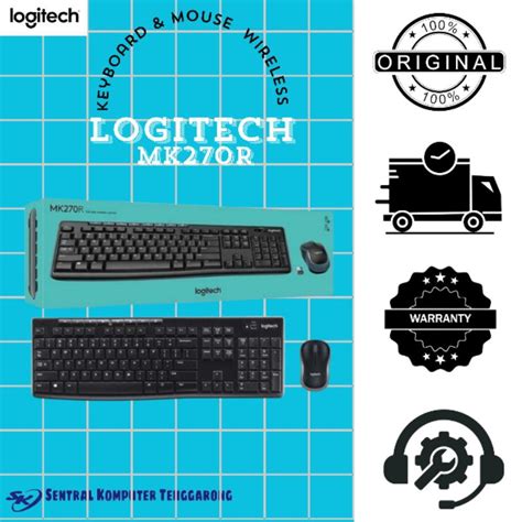 Jual Keyboard And Mouse Logitech Mk270r Wireless Shopee Indonesia