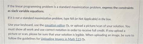 Solved Identify Whether The Given Linear Programming Problem