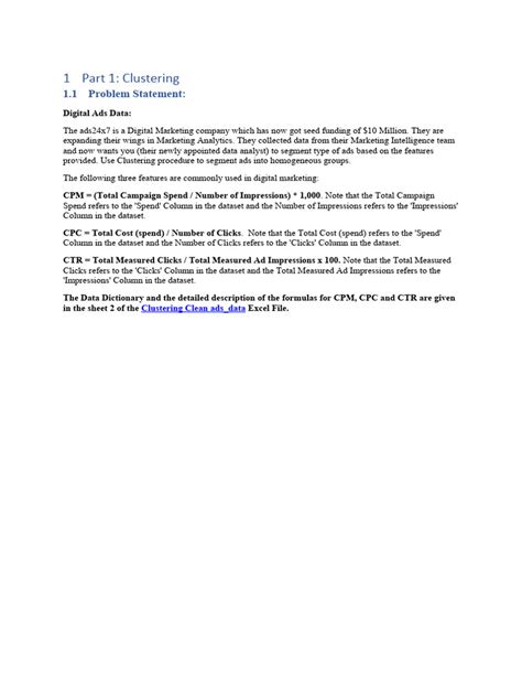 data mining business report set pdf cluster analysis percentile