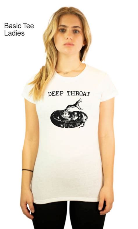 Deep Throat T Shirt Prop Replica Cosplay Etsy