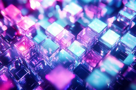 A Surreal 3d Abstract Background Displaying A Levitating Array Of