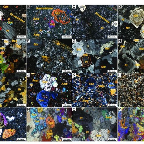 Representative Photomicrographs Of The Laiyuan Magmatic Rocks A C