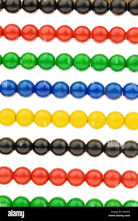 An Abacus With Colored Beads As An Assistance In Counting Stock Photo Alamy