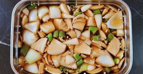 고기요리의 감초 햇양파 장아찌 만들기