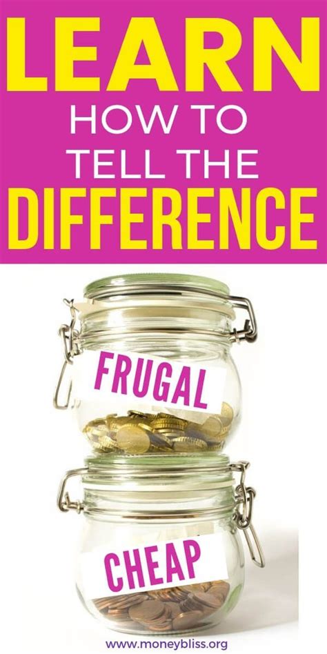 Frugal Vs Cheap Does Being Frugal Mean You Are Cheap Money Bliss