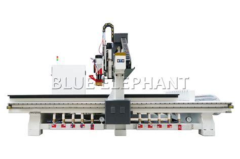 Linear ATC CNC Router With Double Spindles Blue Elephant CNC Machinery