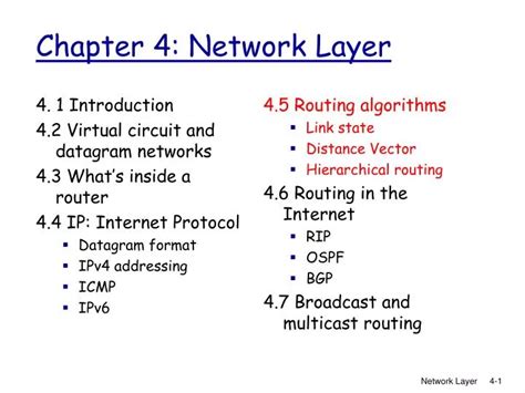 ppt chapter 4 network layer powerpoint presentation free download