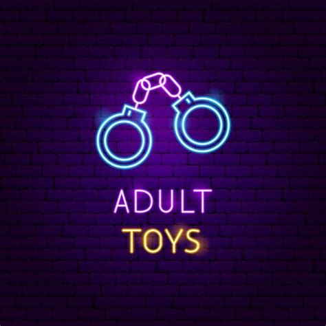 Sex Shop Neon Label Set Royalty Free Vector Image