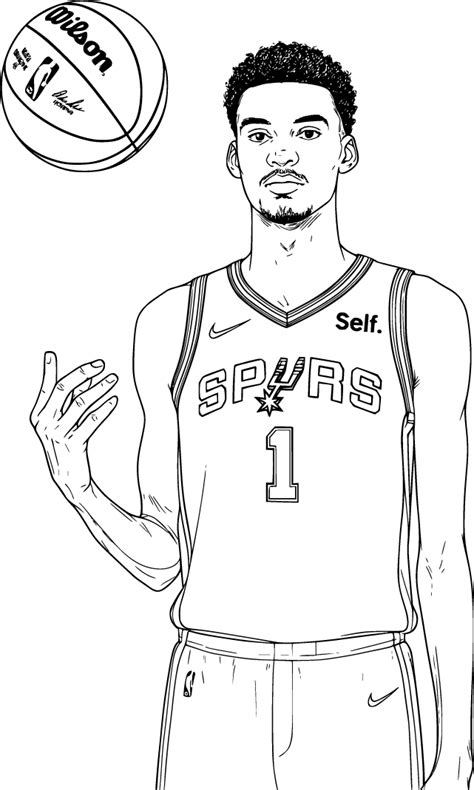 Victor Wembanyama Coloring Pages 100 Free Printable And Fun