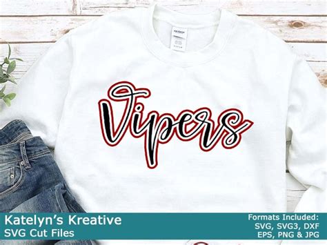 Vipers Script Svg Files 2022 Series Etsy