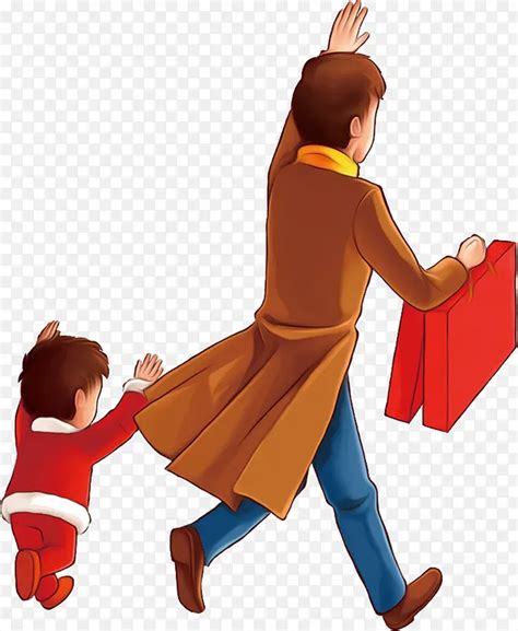 卡通回家的男人和男孩png图片素材下载图片编号8780621 Png素材网