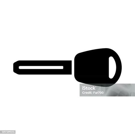 키 아이콘입니다 블랙 실루엣 수평 정면도 벡터 간단한 평면 그래픽 일러스트레이션 흰색 배경에 격리된 개체입니다 격리 개막식에 대한 스톡 벡터 아트 및 기타 이미지 Istock