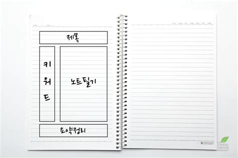 효율적인 노트 정리 방법 코넬식 노트필기 네이버 블로그