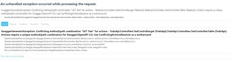 Response Status Is 500 Localhost7129swaggerv1swaggerjson