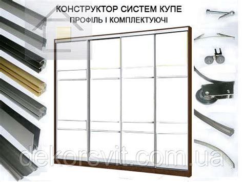 ᐉ Профиль для раздвижных систем купе в порезке(шкафы купе, гардеробные ...