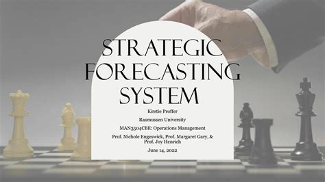 SOLUTION: Strategic forecasting system - Studypool