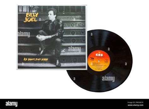 Billy Joel Innocent Man Vinyl Record Album Lp Cover Isolated On White
