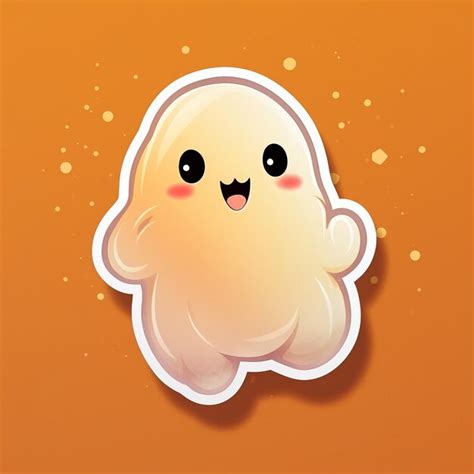 Premium Photo Ghost Sticker