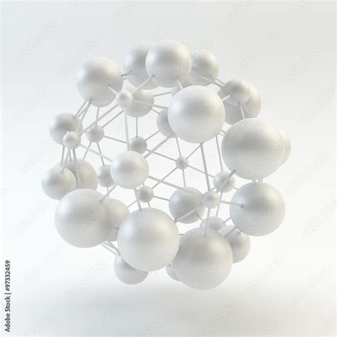 D Molecule Structure Background Graphic Design Vector Illustration Stock Vector Adobe Stock