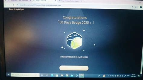 My Second Badge In Leetcode Vinay Kumar