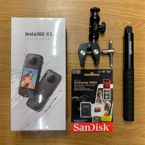 Insta360 X3 Super Clamp Bundle Photography Cameras On Carousell