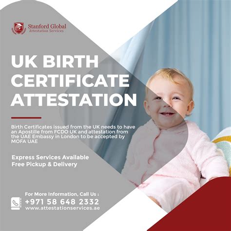 Uk Birth Certificate Attestation Uae Ustanfordattestation
