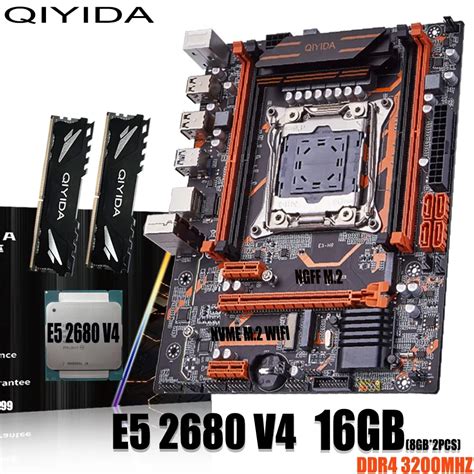 QIYIDA X Motherboard Set LGA E V Kit Gb GB MHz DDR Channels SATA