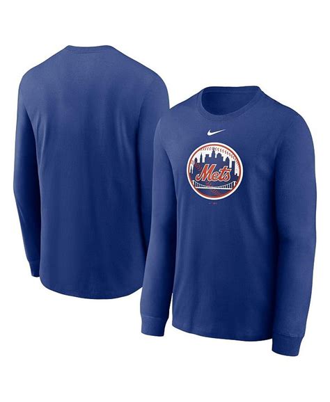 Nike Mens Royal New York Mets Alternate Logo Long Sleeve T Shirt Macys