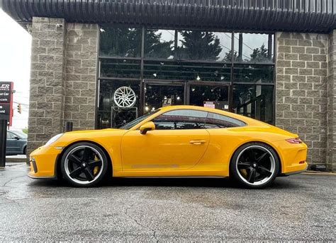 Porsche Gt Yellow Forgeline Fu C Wheel Front