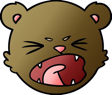 Cute Cartoon Teddy Bear Face 45179352 Png
