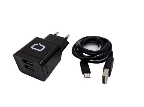 Сетевое зарядное устройство Qumo 2USB черный Micro USB 2.1A — Магазин ...