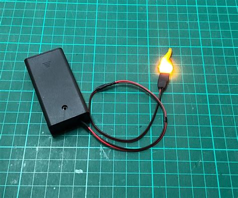 Flame Effect Flickering Miniature 1 Led Light Mini Fire Cosplay