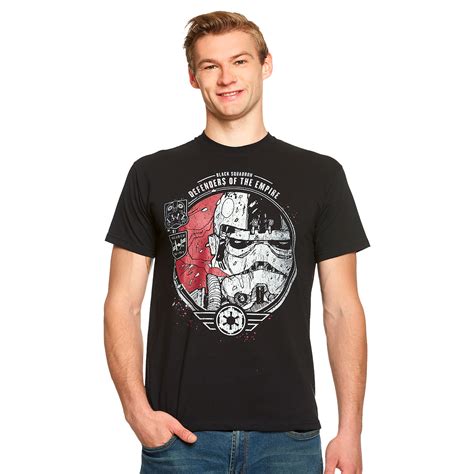 Star Wars Black Squadron T Shirt Black Elbenwald