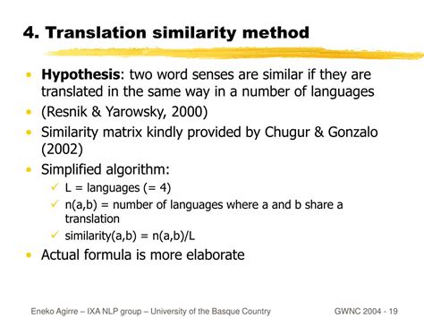 Ppt Clustering Word Senses Powerpoint Presentation Free Download