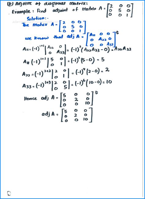 Adamjee Coaching Matrices And Determinants Exercise 23
