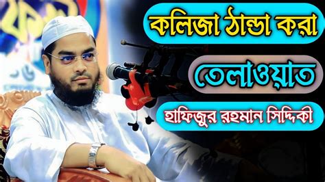 কলিজা ঠান্ডা করা তেলাওয়াত হাফিজুর রহমান সিদ্দিকী কুয়াকাটা Hafizur