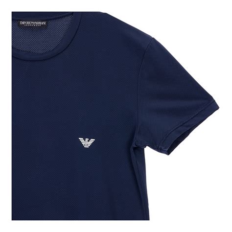 Emporio Armani Underwear엠포리오 아르마니 언더웨어 남성 미니 로고 메쉬 티셔츠 Sivillage